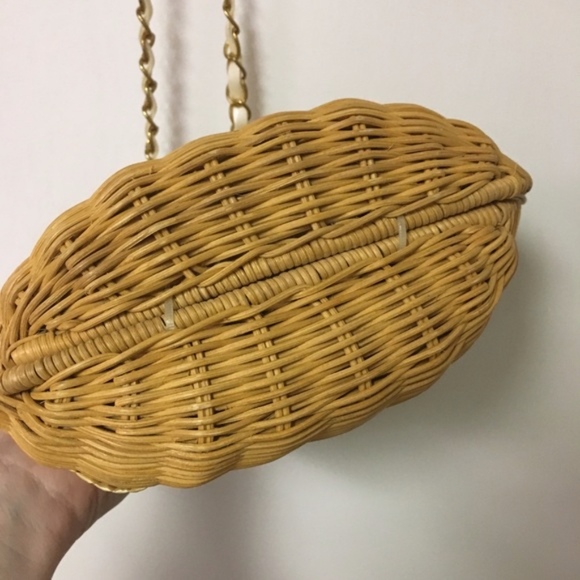 Bags | Rattan Braided Basketweave Crossbody Purse | Poshmark
